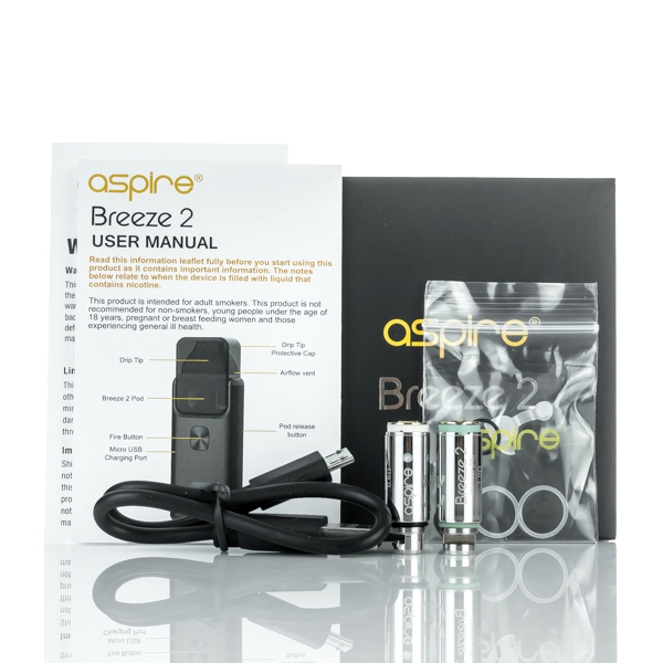 Aspire Breeze 2 Vape Pod Kit * 1000mAh * 3.0mL