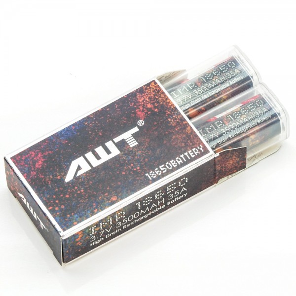 AWT Batteries 2-Pack | 18650 3500MAH 35A