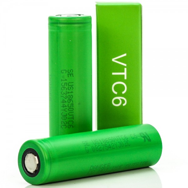 Sony VTC6 Batteries 2-Pack * 18650 3000mAh 30A Flat Top